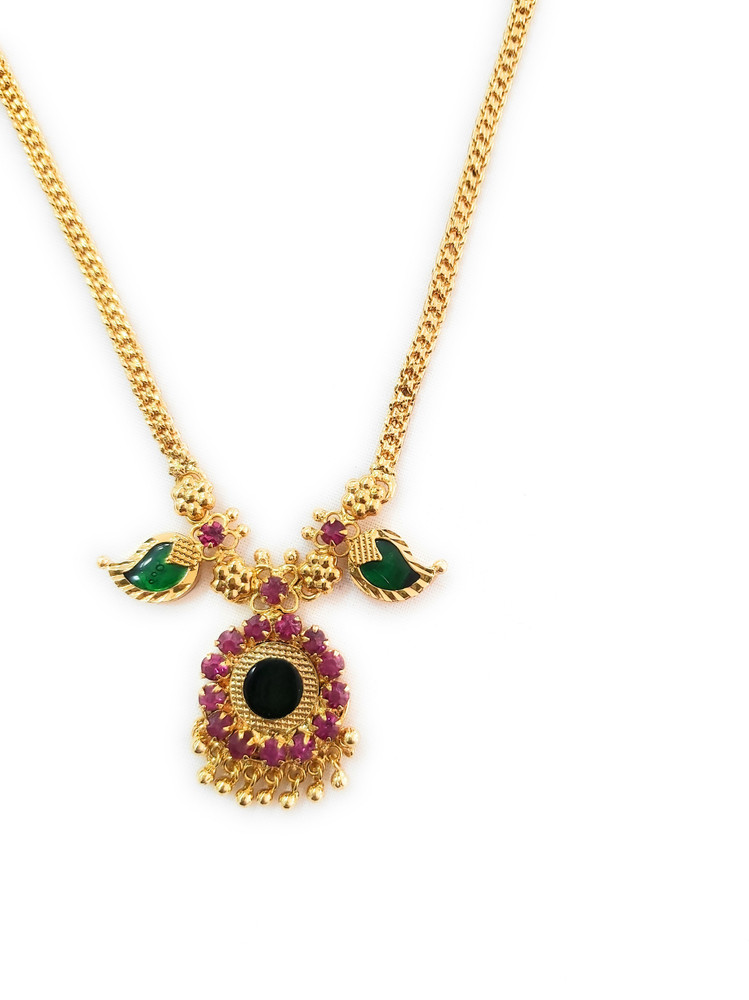 SWARA JEWELLERY PALAKKA MANGA MALA Gold plated Plated Brass Necklace Price in India Buy SWARA JEWELLERY PALAKKA MANGA MALA Gold plated Plated Brass Necklace Online at Best Prices in India Flipkart