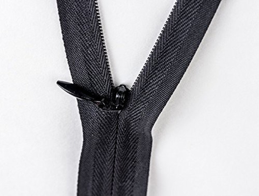 Black Invisible Zipper