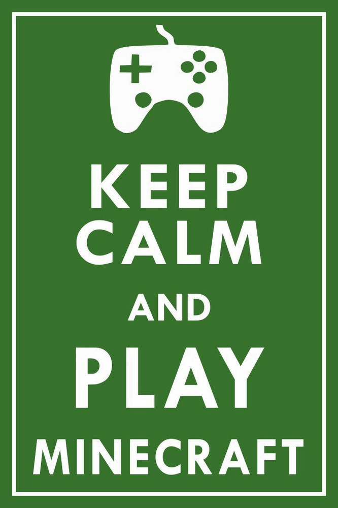 Keep Calm And Play Minecraft