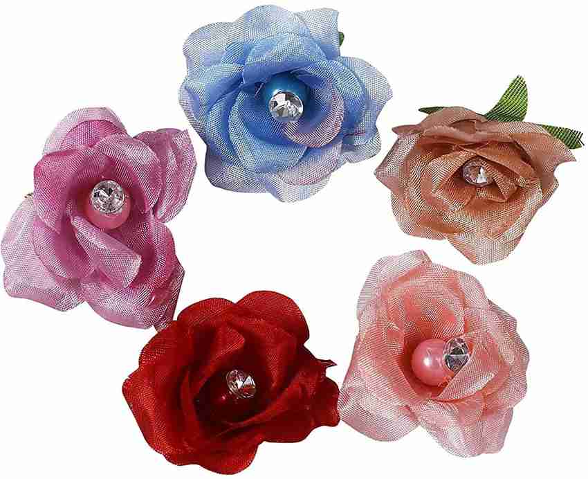 Delush Net Flowers for Decoration and Art Craft Multi Colour Pack of 36 Multicolor Rose Artificial Flower Price in India Buy Delush Net Flowers for Decoration and Art Craft Multi Colour