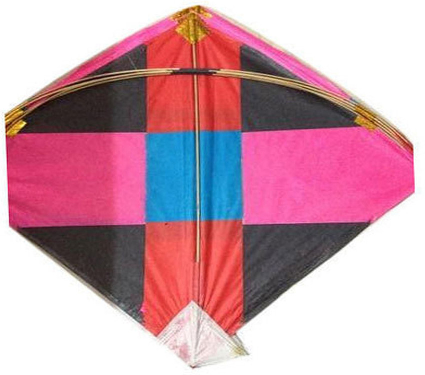 Multicolor Big Bana Kite Patang Pauna Full Size 24 X 29, 41% OFF