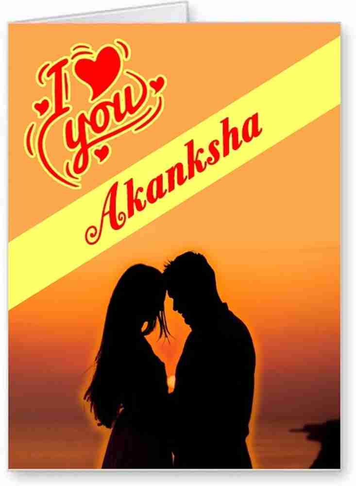 I Love You Akanksha Logo Nicknames For Akanksha: Akku, 🎀