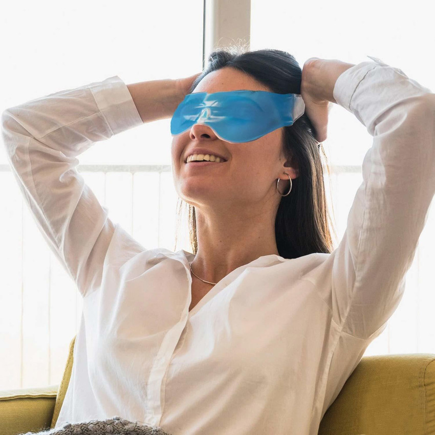Eye mask with cold soothing gel store