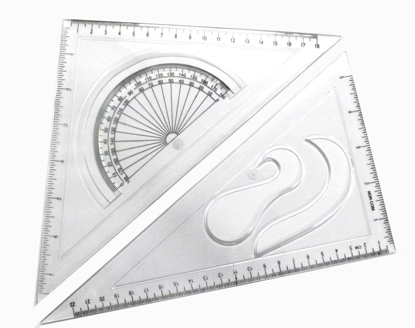 Set square ruler store