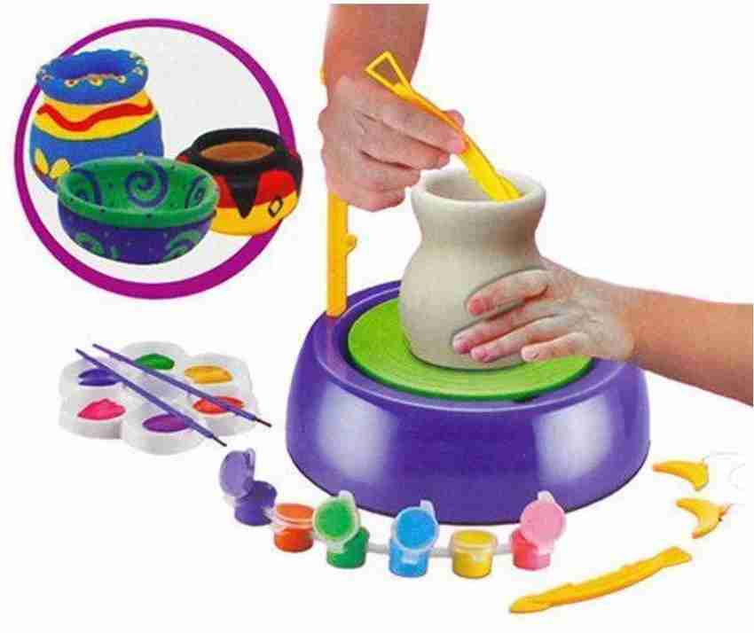 ELYSIUM CREATION Imaginative Art Pottery Wheel Set for Kids Pottery Wheel for Kids with Clay Pottery Wheel Game Pottery Set Pottery Set for Kids Price in India