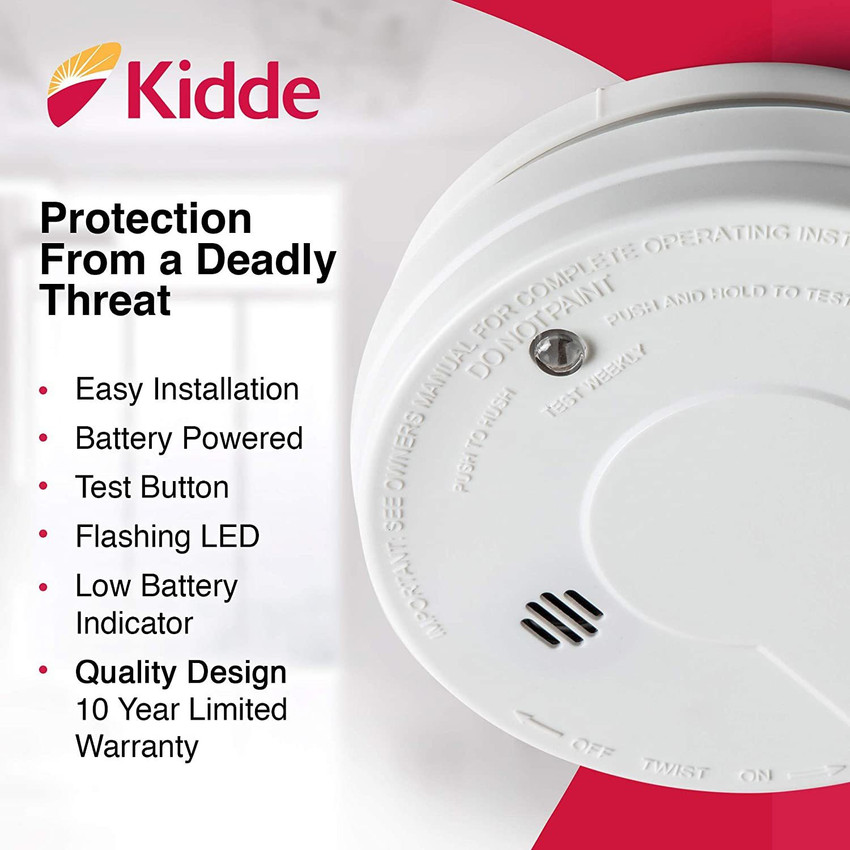 Kidde Smoke Detector Solid Red Light | Shelly Lighting