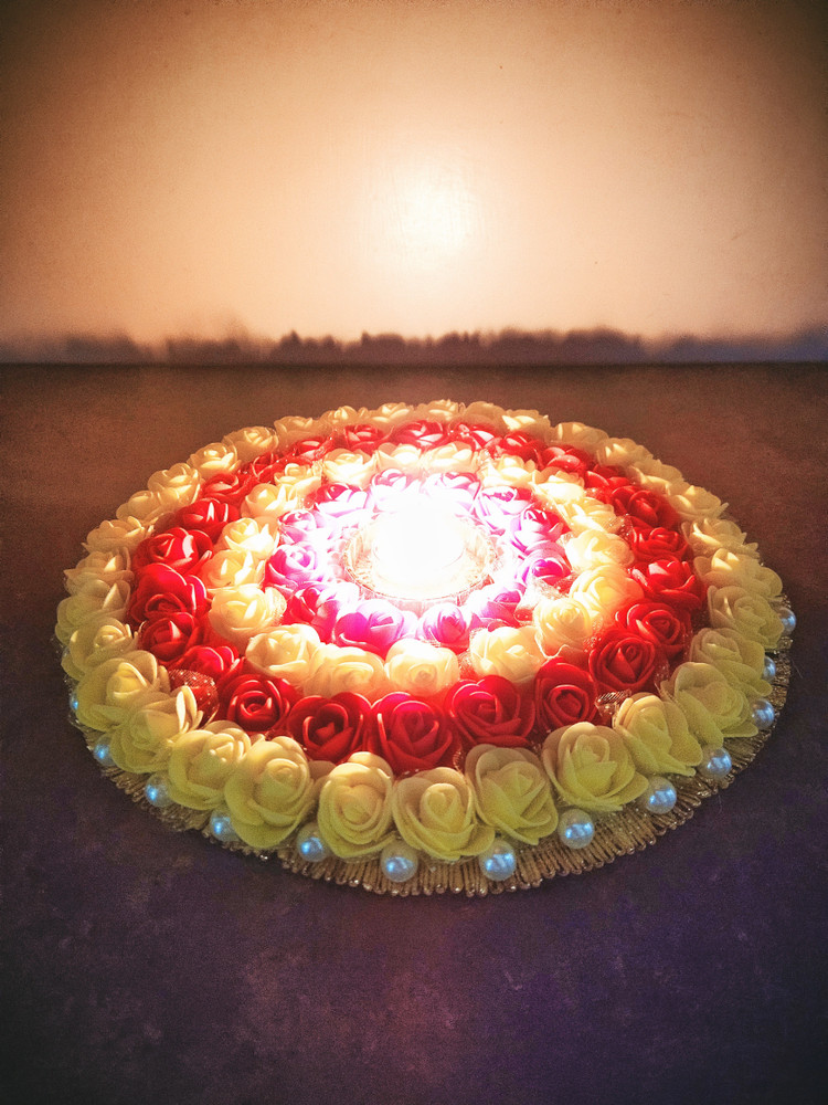 Rose Flower Rangoli Designs For Diwali | Best Flower Site
