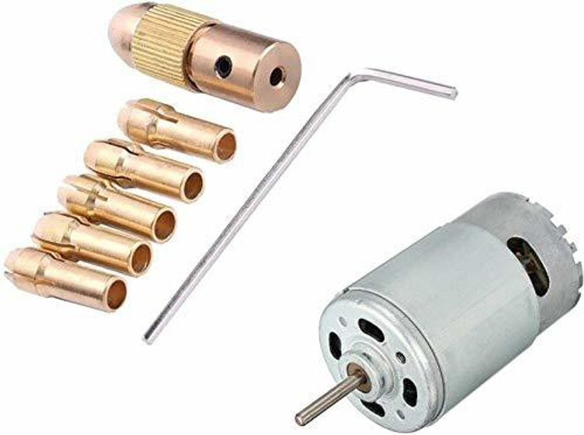 Cam cart Metal Drill Chuck Collet Bits Nd 1 Dc Motor Rotary Tool for Drilling Application 0.5 3 mm Educational Electronic Hobby Kit Price in India Buy Cam cart Metal Drill Chuck