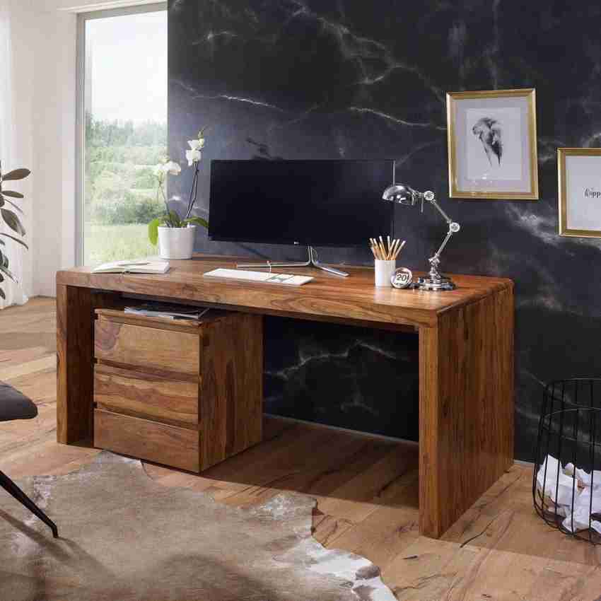 Balaji Furniture Study Table With Storage Office Table With 3 Drawers Wooden Table Office Work Solid Wood Office Table Price in India Buy Balaji Furniture Study Table With Storage Office