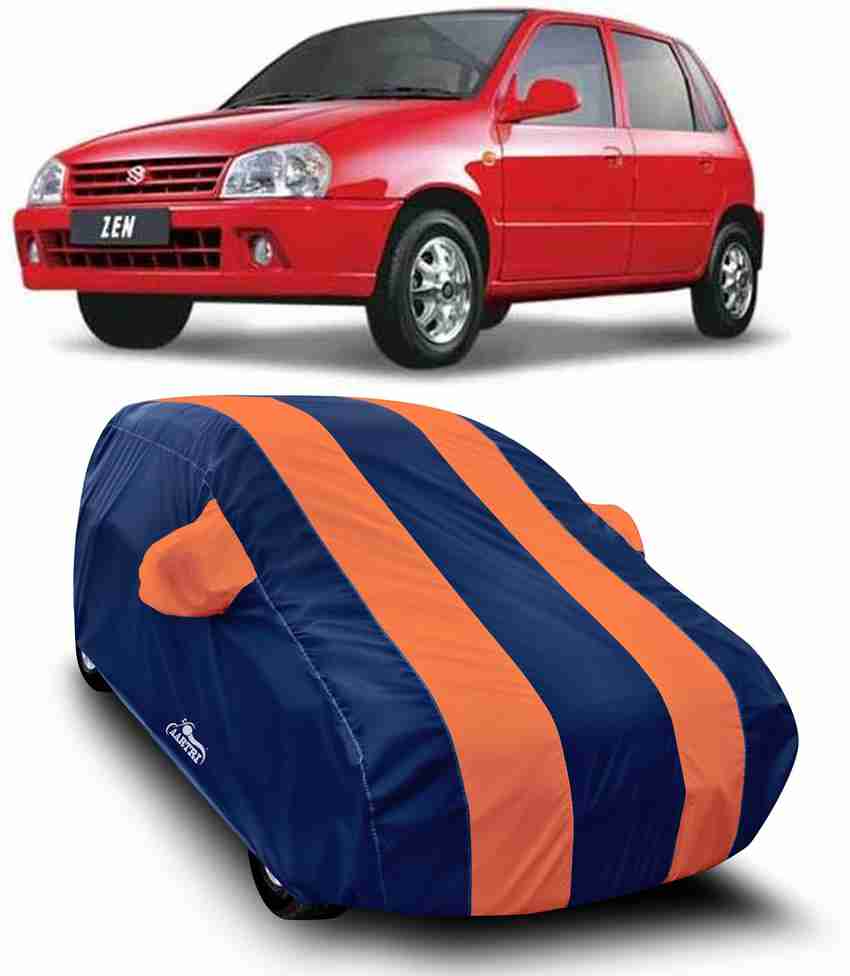 Orange Maruti Zen Car