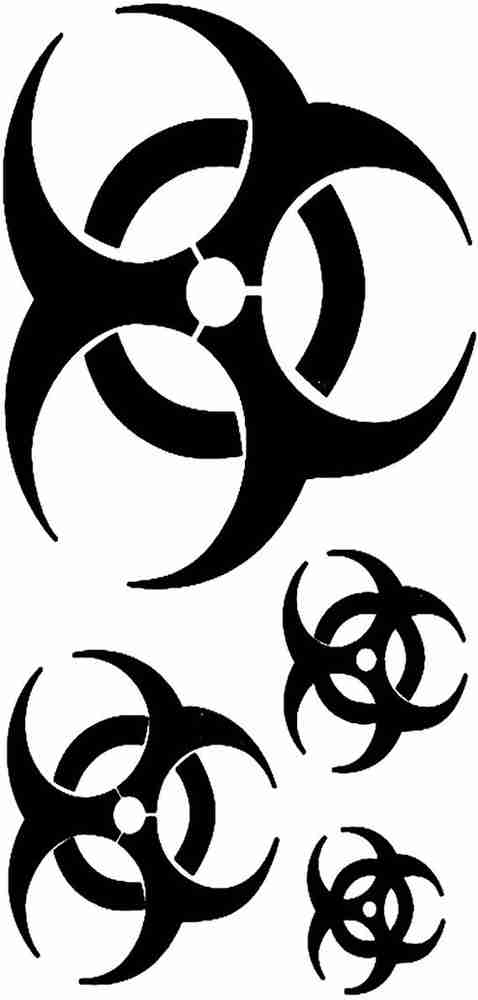 Tribal Biohazard Tattoo