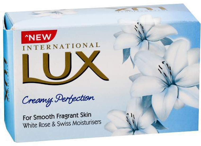 LUX Creamy Perfection White Rose Swiss Moisturisers Soap 75g Pack of 4