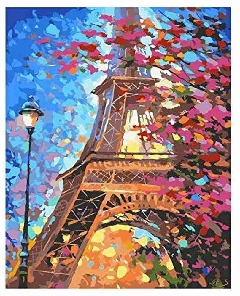 Easy Eiffel Tower Painting