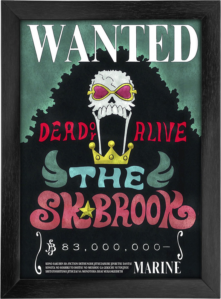 One Piece Wanted Posters Brook