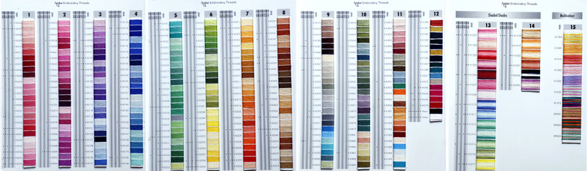 Anchor Thread Color Chart