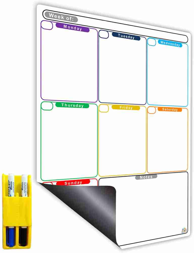 Magnetic weekly planner store