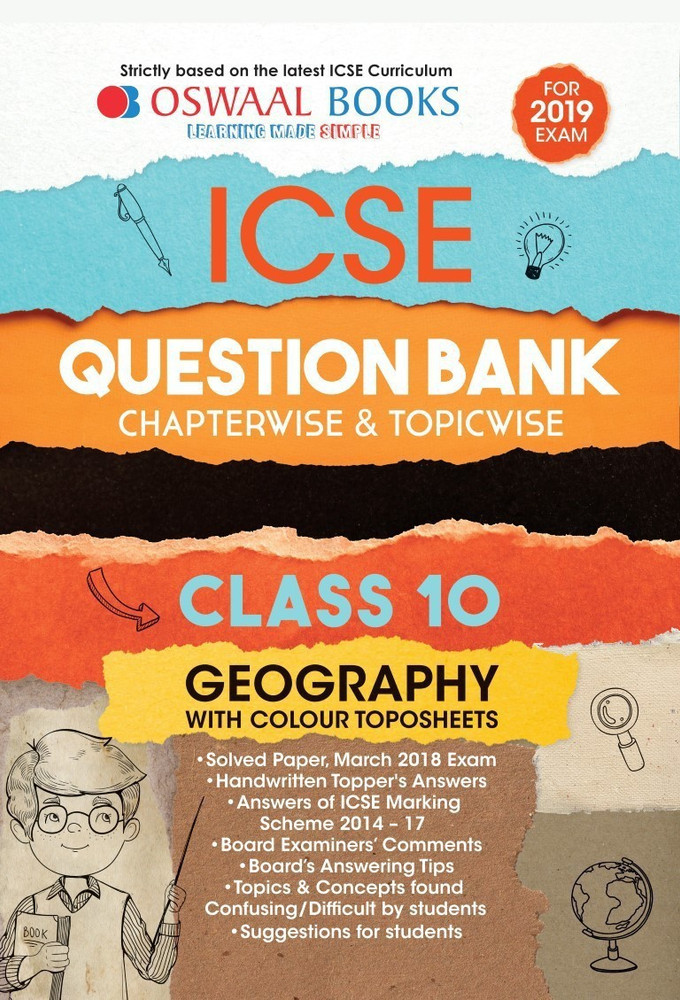 Oswaal Icse Question Bank Class 10 Geography Book