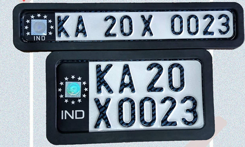 Indian Bike Number Plate Designs