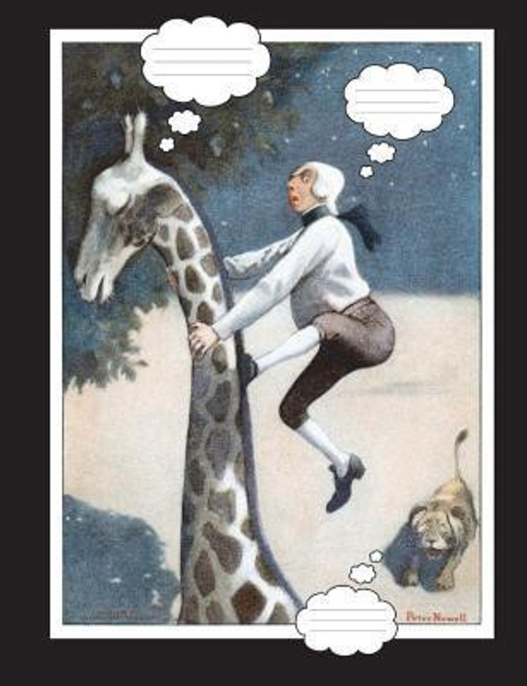 Giraffes Running From Lions