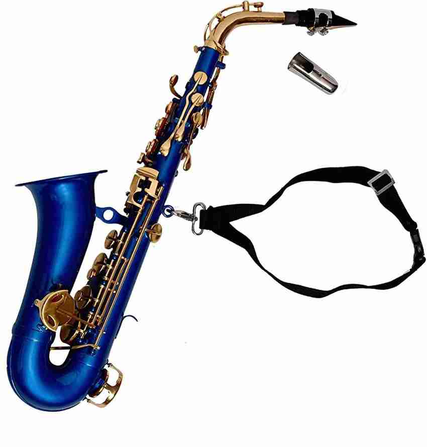 Blue Alto Saxophone
