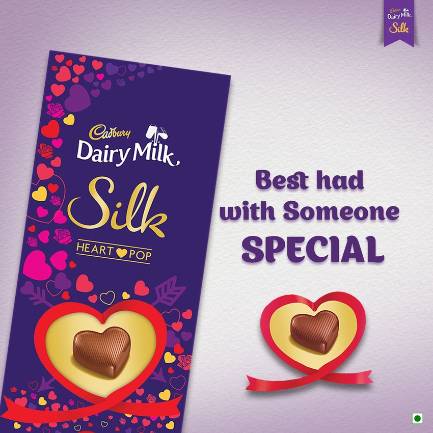 Dairy milk heart pop price store