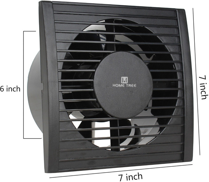 Home Tree HT ECO 6 INCH 3 EXHAUST BLACK 150 mm Exhaust Fan