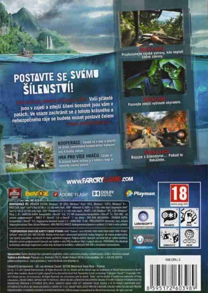 Far Cry 3 Back Cover