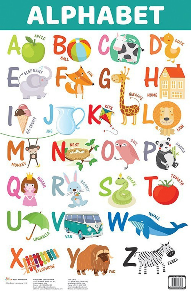Abcd Charts For Kids Alphabet Chart For Kids Learning, 57% OFF