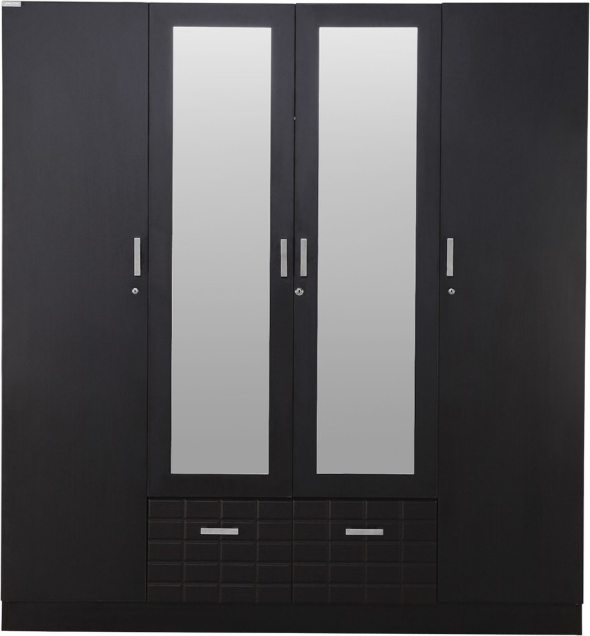 Godrej Interio Chocolate Engineered Wood 4 Door Wardrobe Price in India Buy Godrej Interio Chocolate Engineered Wood 4 Door Wardrobe online at Flipkart