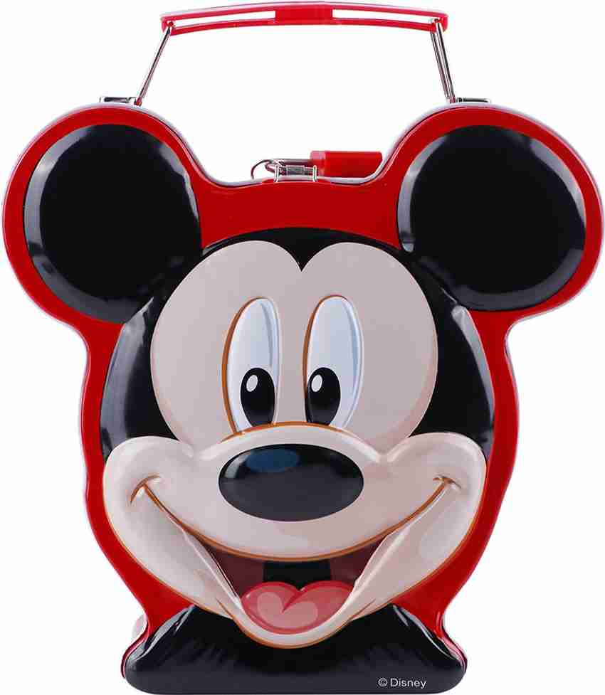 SKI Stylish Disney Mickey Mouse Print Metal Coin Bank Box Piggy Bank Money Saving Box for Kids with Lock and 2 Keys Perfect Birthday Return Gift Coin Bank Price in India