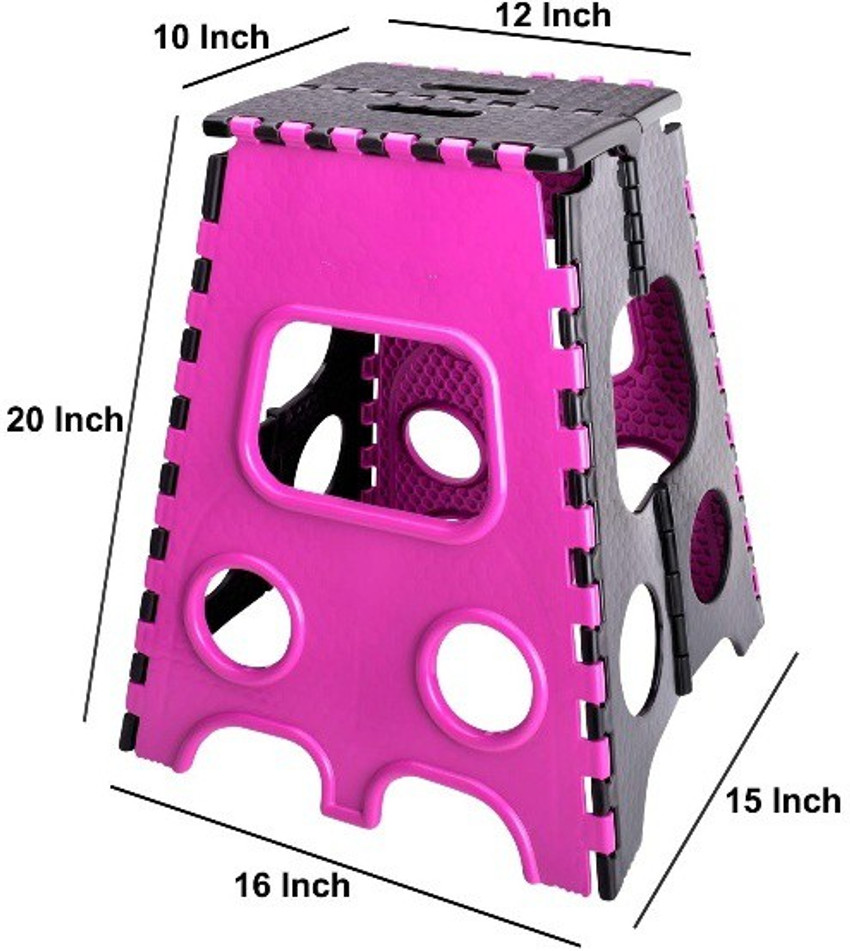 Leoneel 20 Inches Plastic Folding Step Stools Foot Stool for Kitchen Convenient Usages Quick Fold Step Stool Made in India Stool Price in India Buy Leoneel 20 Inches Plastic Folding Step