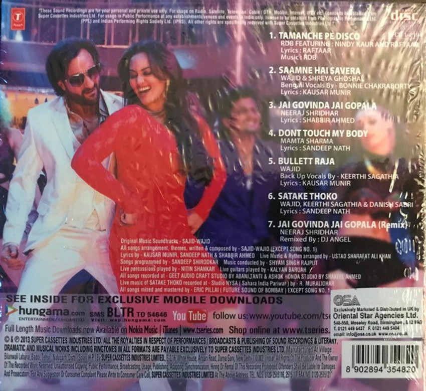 Bullett Raja Cd
