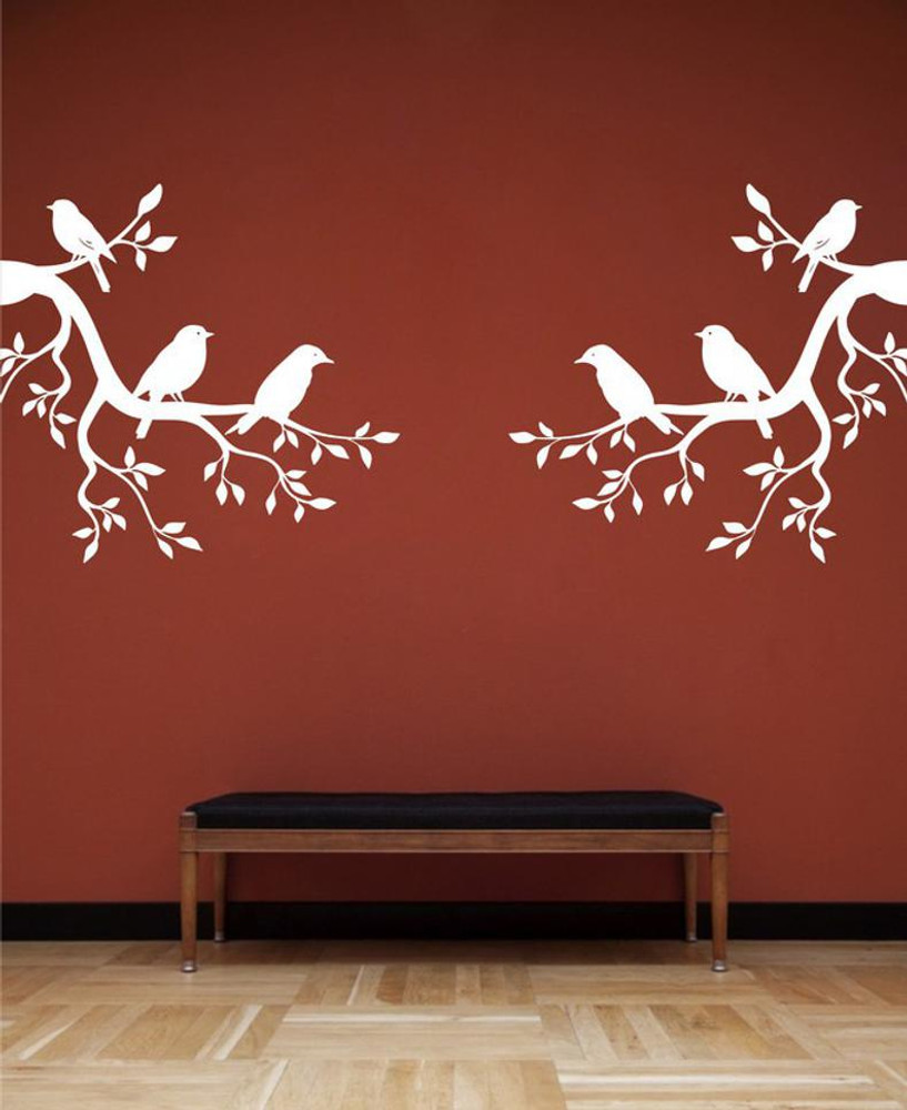 White Tree Wall Stickers