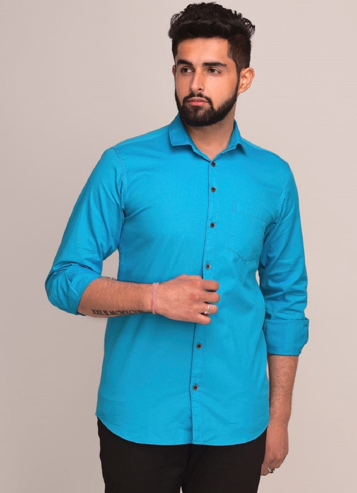 Dark Sky Blue Color Shirt