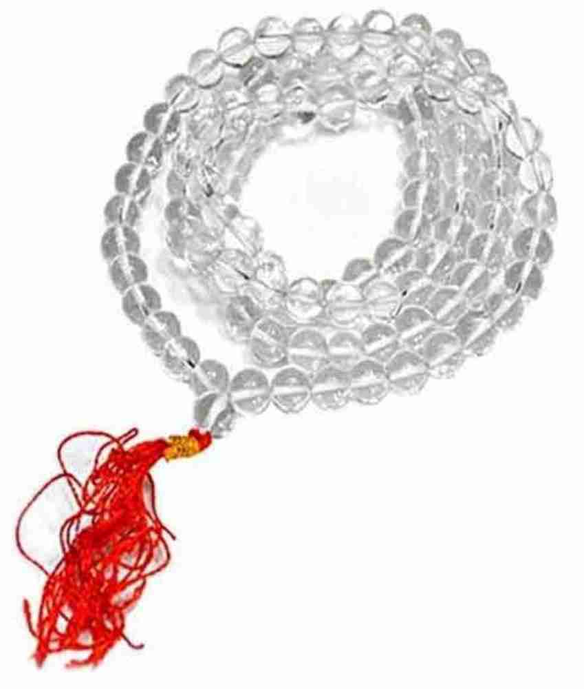 Cyan spritual Sphatik Mala 41 45 Gram Lab Certified 108 Beads approx 7 mm 100 Original Natural Crystal Chain Crystal Crystal Chain Price in India Buy Cyan spritual Sphatik Mala 41 45