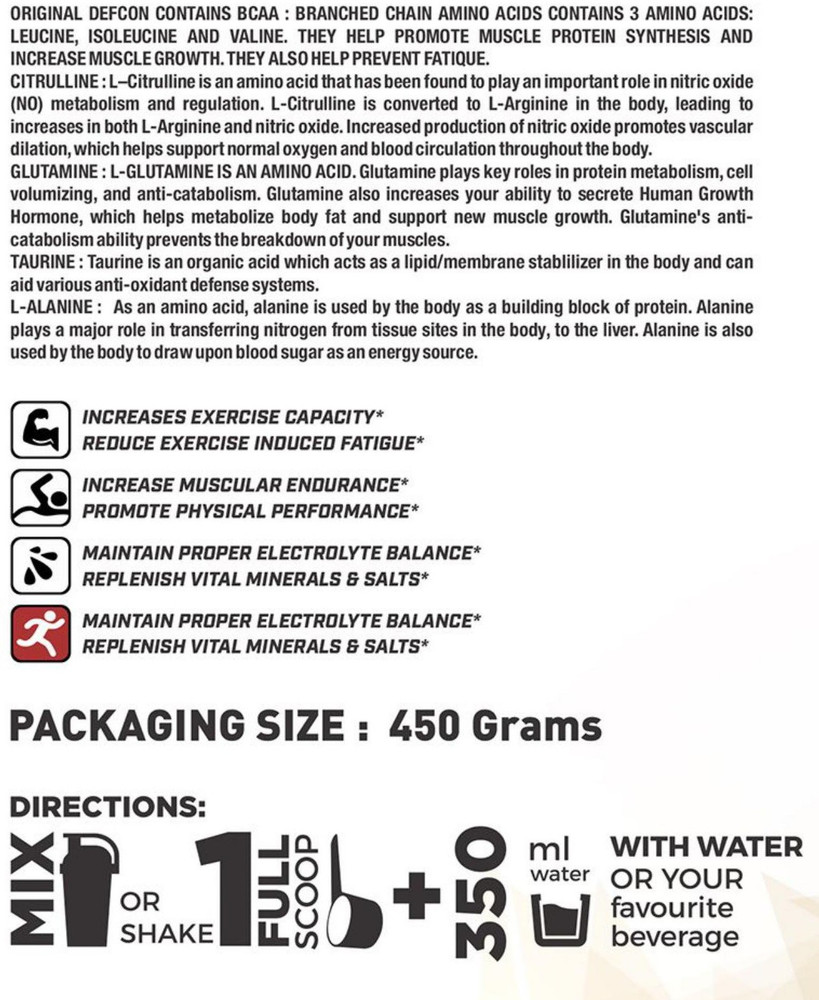 Defcon 1 Pre Workout