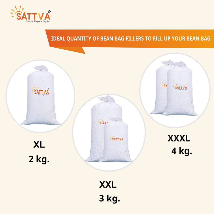 Xxl Bean Bag Filler Quantity at Erin Patteson blog