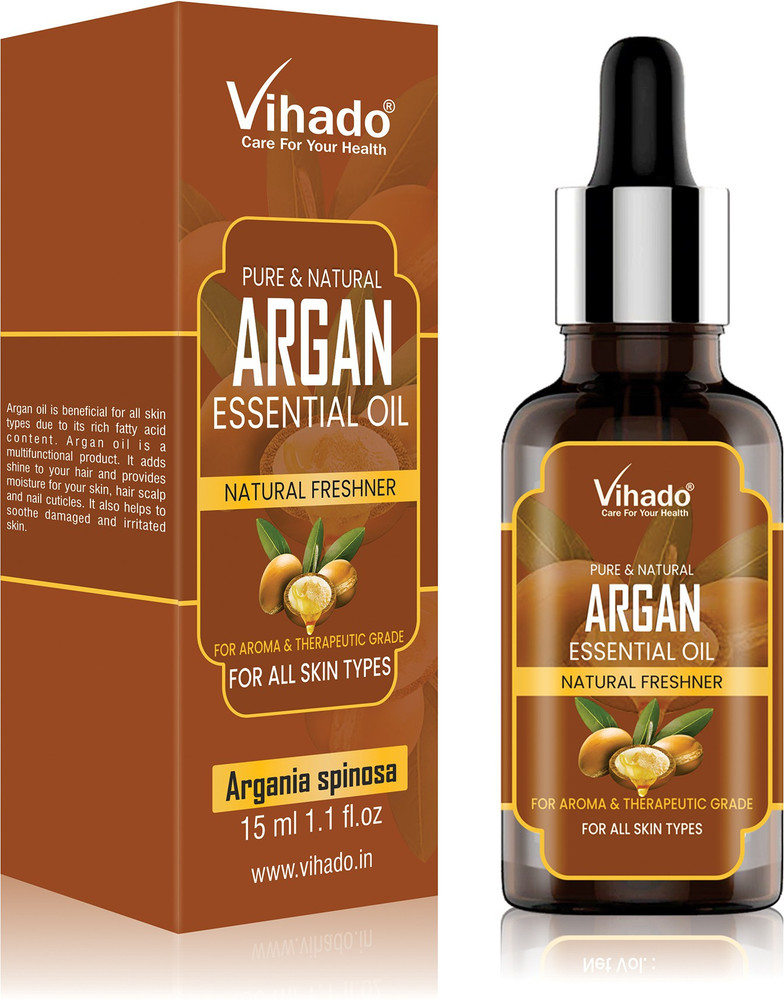 Vihado Cold Pressed Pure Argan Oil of Morocco For Healthy Hair Skin Luminosity 15 ml Pack of 1 Hair Oil Price in India Buy Vihado Cold Pressed Pure Argan
