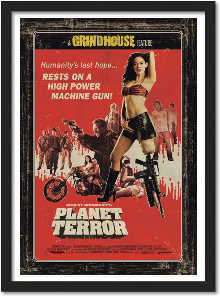 Grindhouse Planet Terror Filmplakat Rose McGowan Autographed