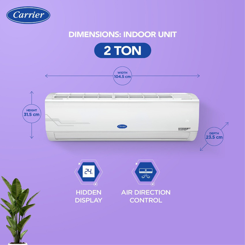 Flipkart Buy CARRIER 4 in 1 Convertible Cooling 2 Ton 5 Star Split Inverter AC White Online at best Prices In India