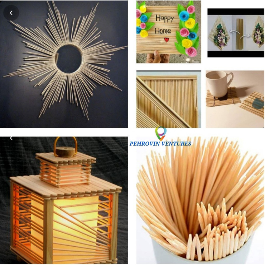 Crafts With Bamboo Poles Bamboo Strips,50 Pcs Natural Square Bamboo