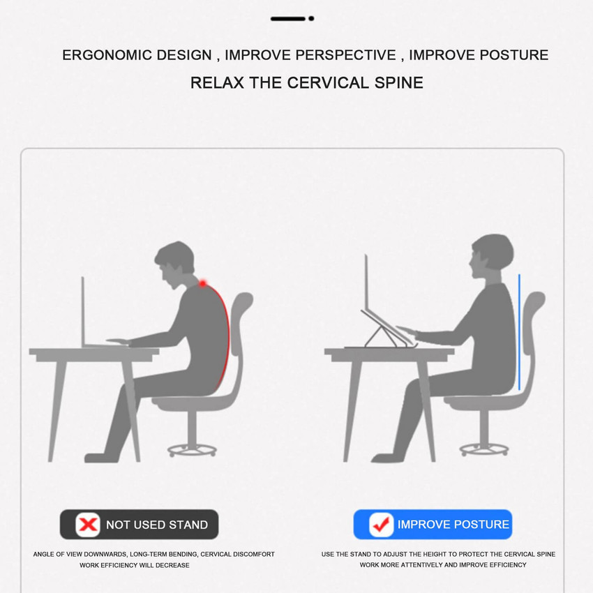 Proffisy laptop stand adjustable computer stand ergonomic portable tablet stand foldable store