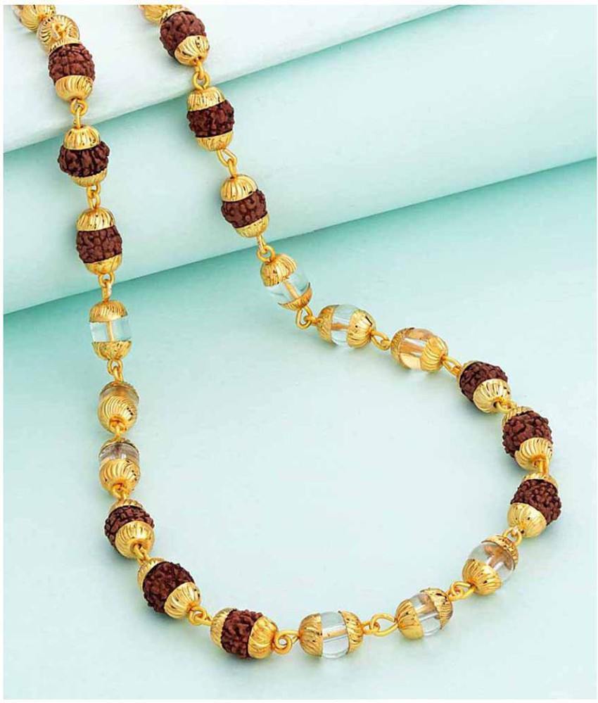 Rudraksha Mala In Gold