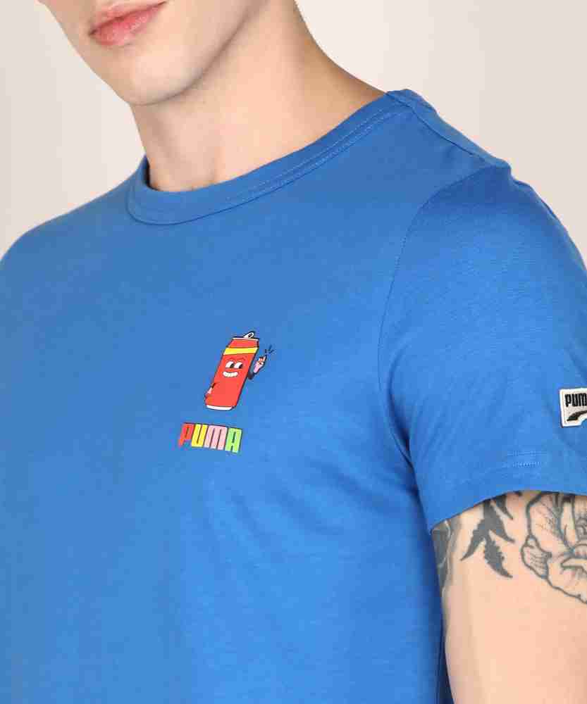 PUMA Solid Men Round Neck Blue T Shirt Buy PUMA Solid Men Round Neck Blue T Shirt Online at Best Prices in India Flipkart