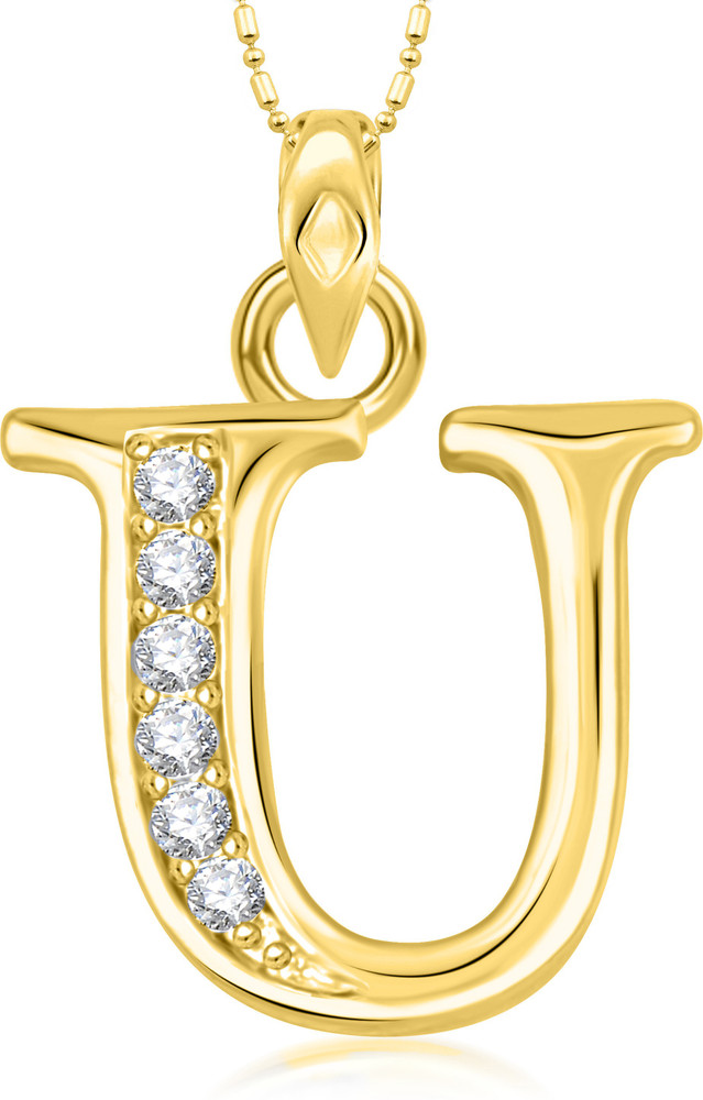 U Alphabet In Diamond