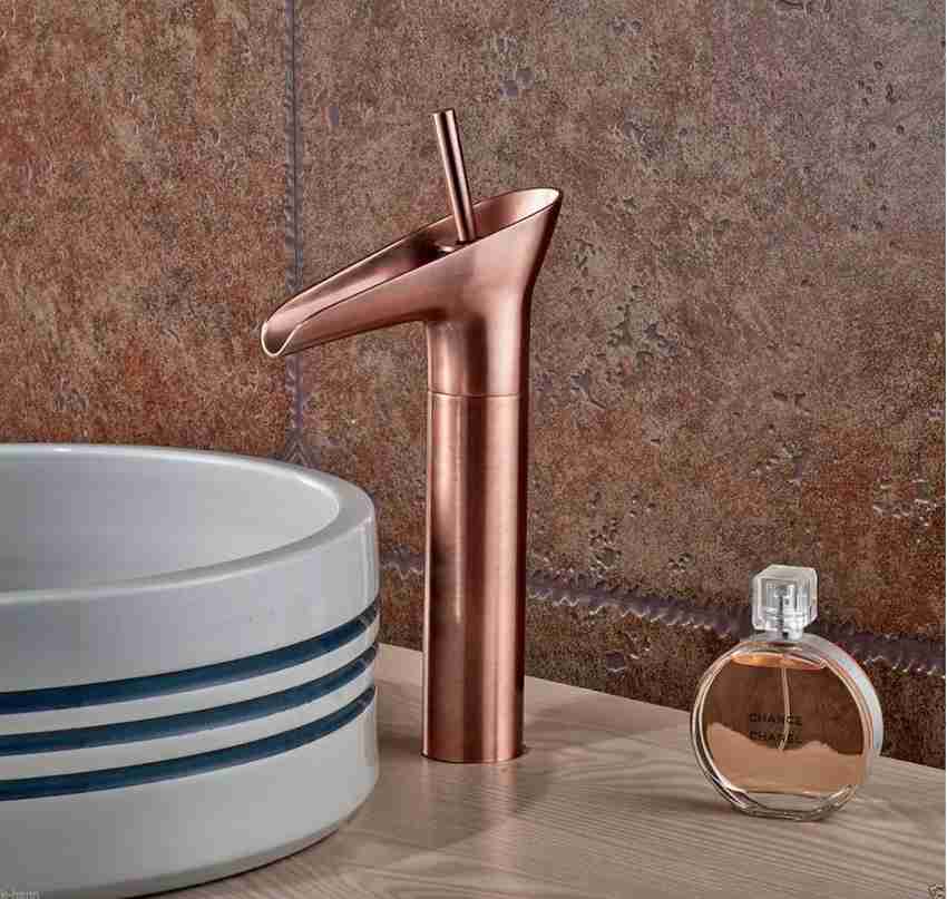 24x7eMall by 24x7 eMall Rosette Waterfall Rose Gold Basin Mixer Gold Colour 12 Inch Tap Rose Gold for Bathroom Basin Mixer Faucet Price in India Buy 24x7eMall by 24x7 eMall Rosette