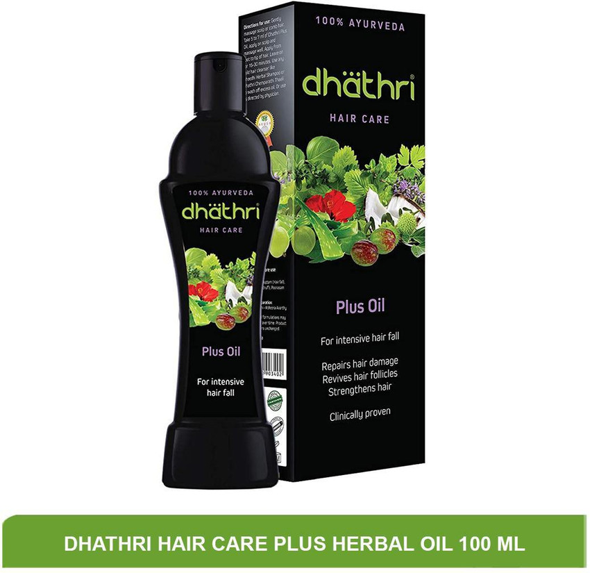 Dhathri Hair Care Plus Herbal Oil Best Hair Regrowth Oil For Baldness 100ml Hair Oil