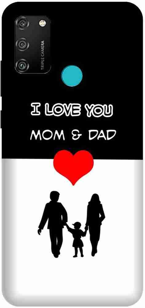 I Love My Mom And Dad Cover Photo Parents Day Card For Mom & Dad