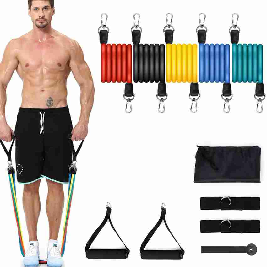Home Gym Latex Resistance Bands Set 48'' Rubber Elastic
