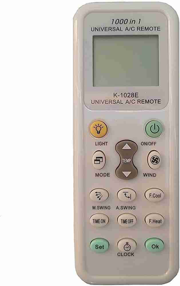 LipiWorld K 1028E Universal Air Conditioner AC Remote Control Haier Hitachi Panasonic LG Sharp Gree Midea Remote Controller LipiWorld Flipkart